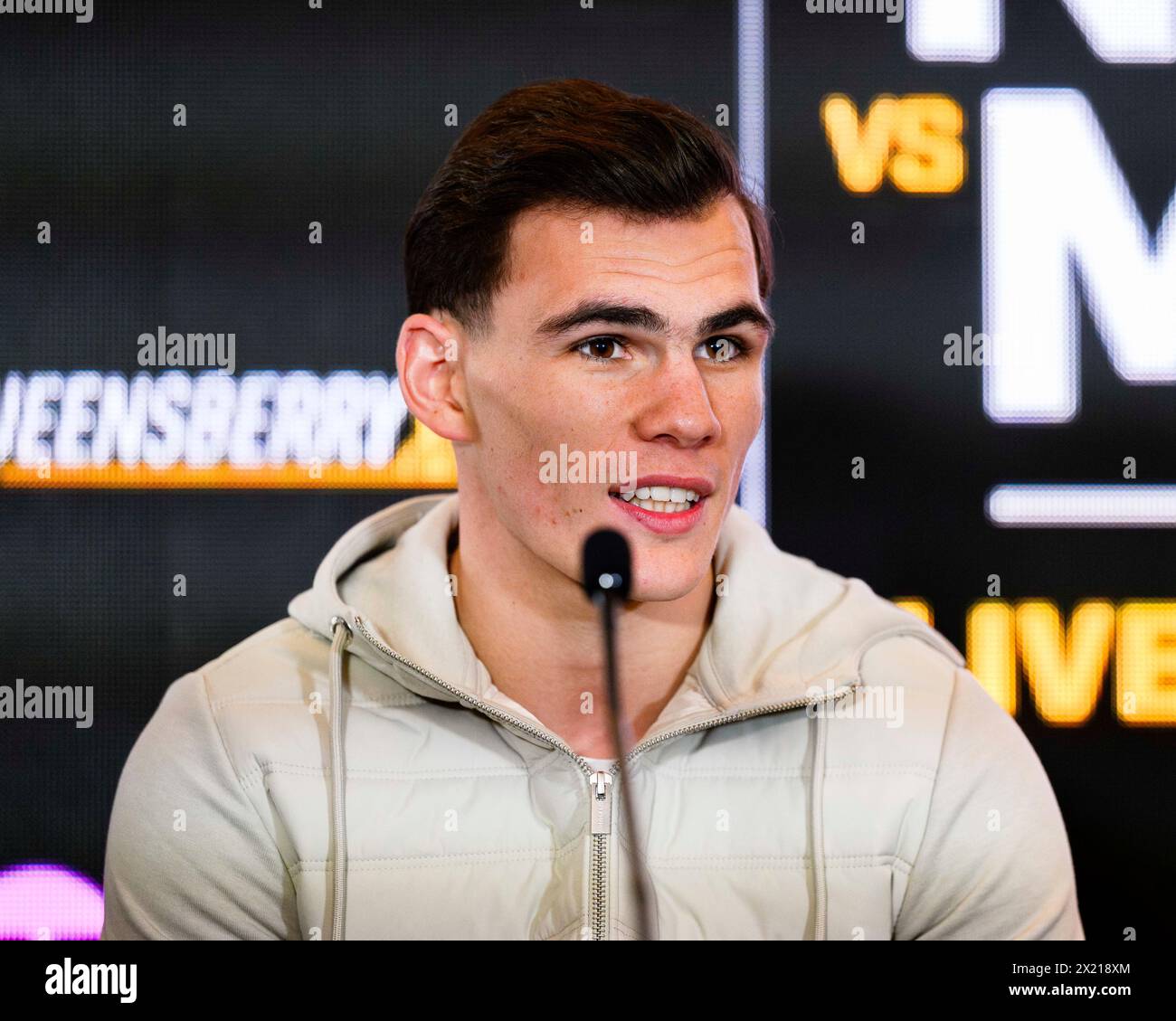 LONDON, UNITED KINGDOM. 18 Apr, 2024. Henry Turner during Queensberry ...
