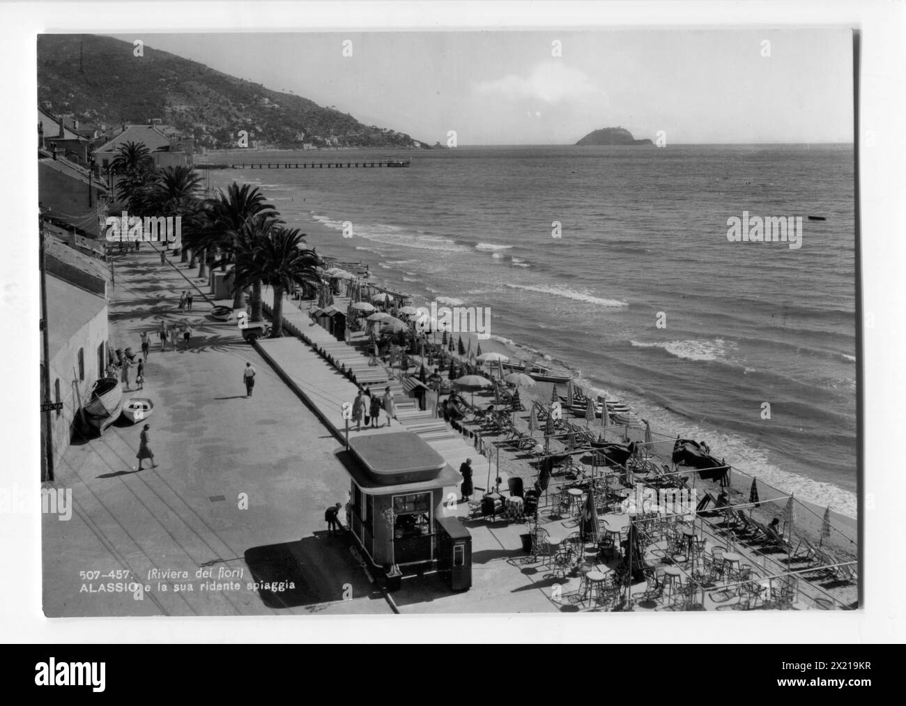 geography / travel, Italy, cities and communities, Alassio, promenade ...
