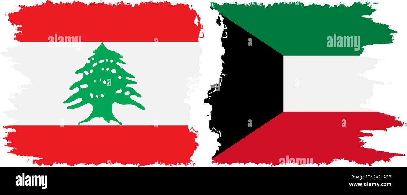 Lebanon kuwait flag Stock Vector Images - Alamy