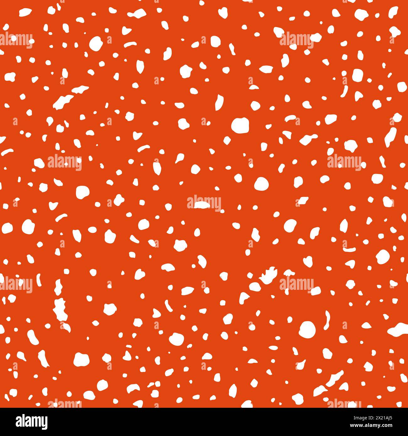 Spotted Fly Agaric Mushroom Texture Seamless Pattern Amanita Spots