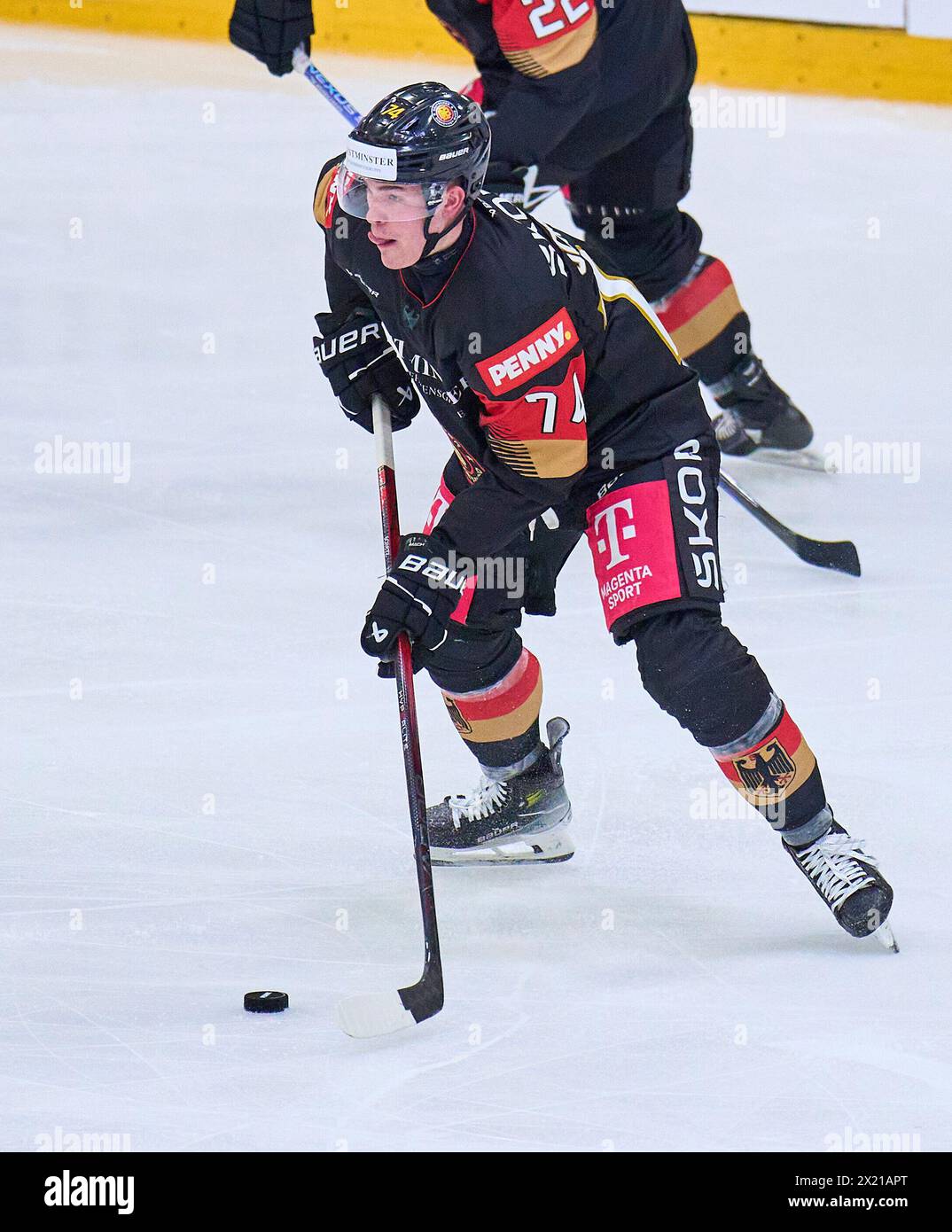 Justin Schuetz Nr.74 of Germany in the match GERMANY - SLOVAKIA 7-3 ...