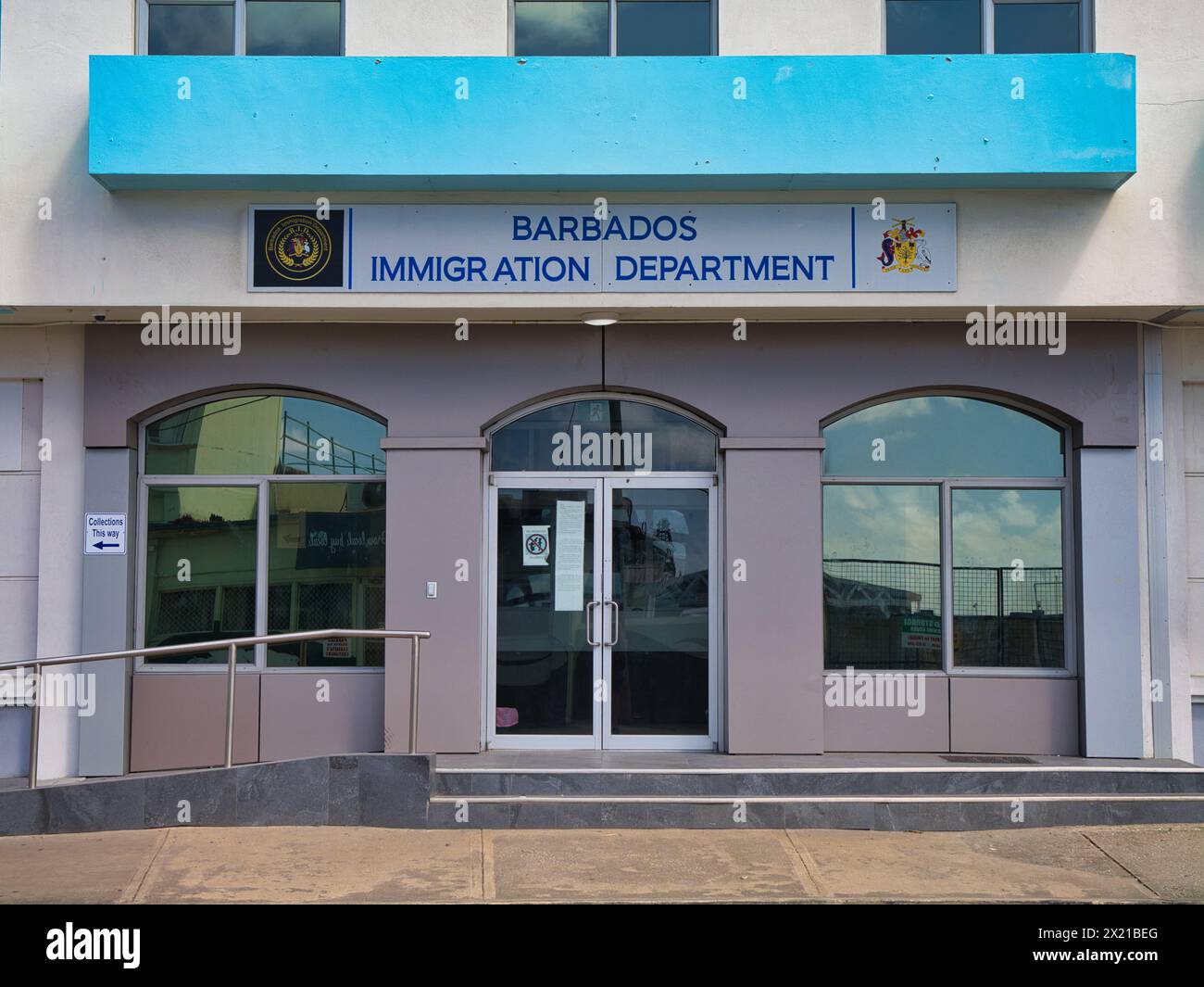 Barbados - Jan 28 2024: The offices of the Barbados Immigration ...