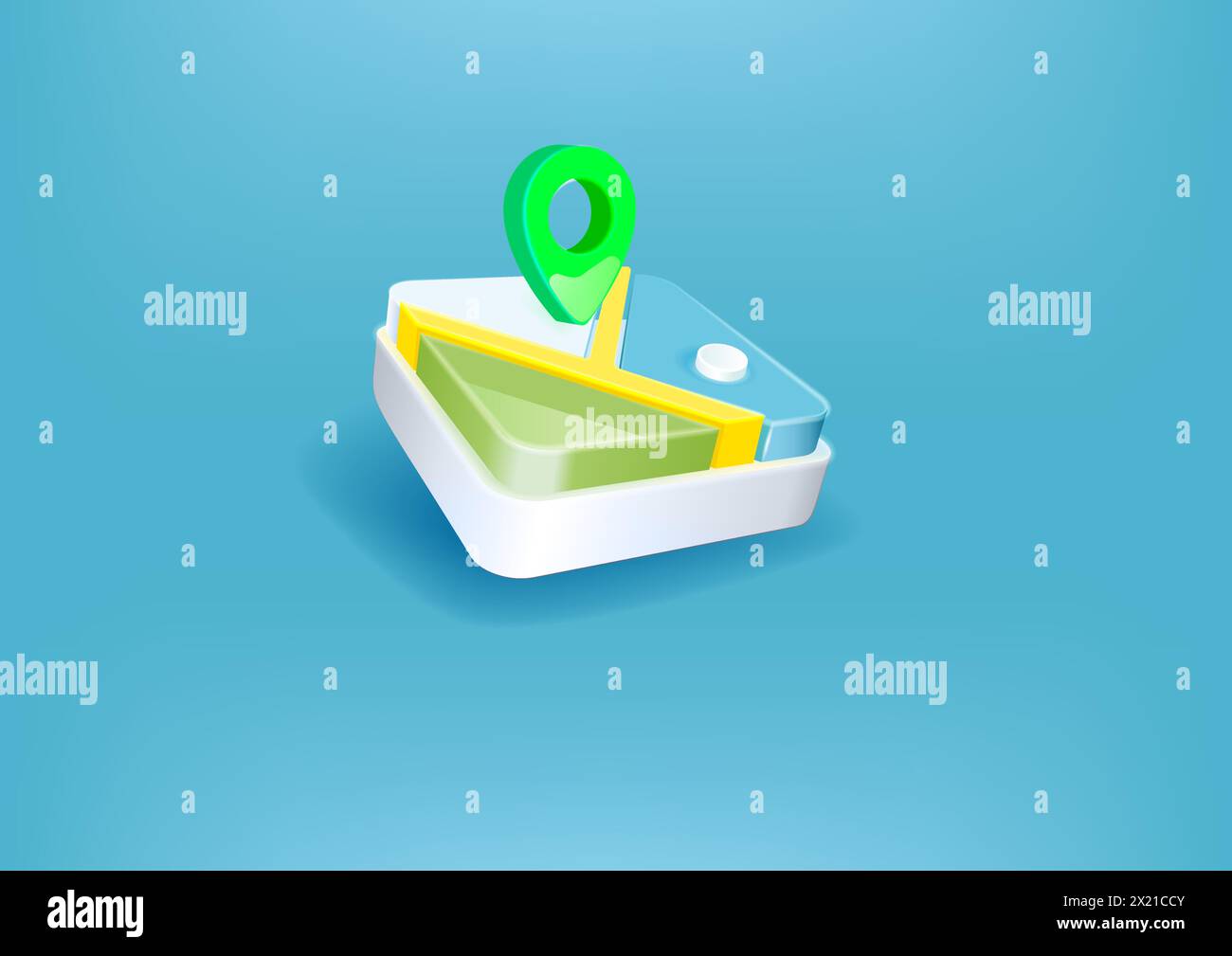 Icon navigator pin location checking on world map background. Locator ...