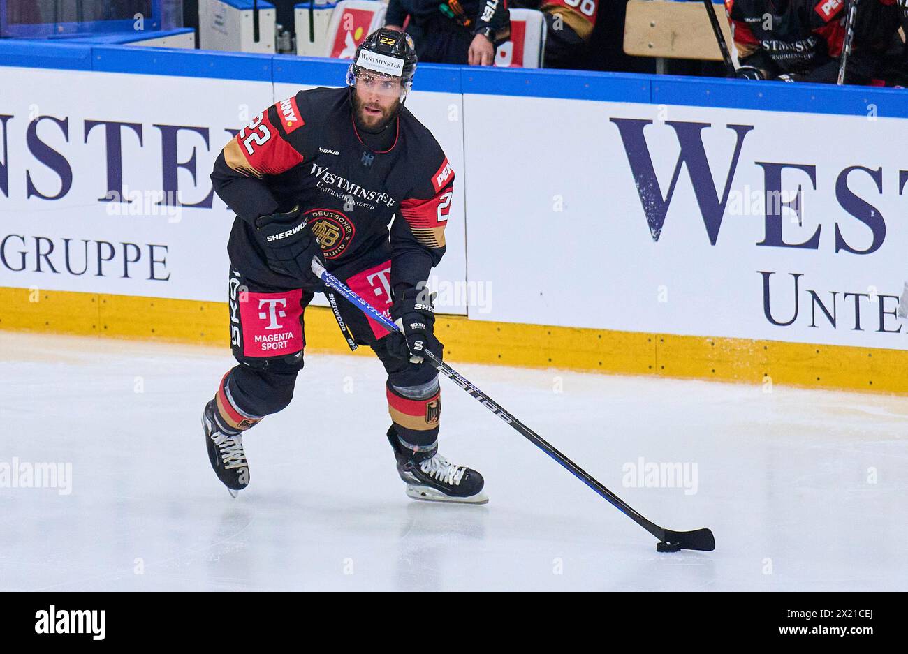 Matthias Plachta Nr.22 of Germany in the match GERMANY - SLOVAKIA 7-3 ...