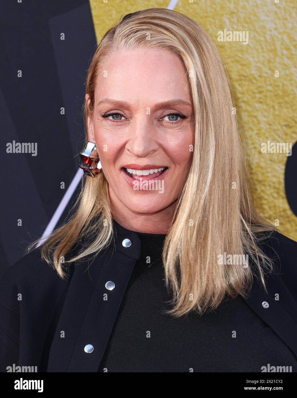 HOLLYWOOD, LOS ANGELES, CALIFORNIA, USA - APRIL 18: Uma Thurman arrives at the 15th Annual TCM ...