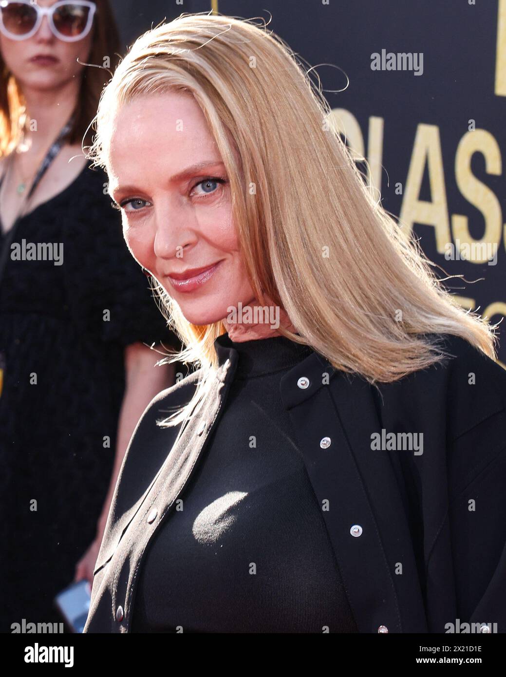 HOLLYWOOD, LOS ANGELES, CALIFORNIA, USA - APRIL 18: Uma Thurman arrives at the 15th Annual TCM ...