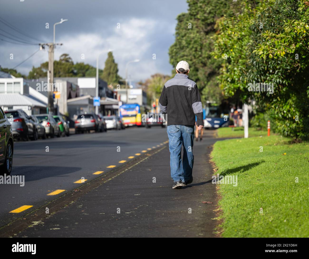 Car pedestrian in light hi-res stock photography and images - Alamy