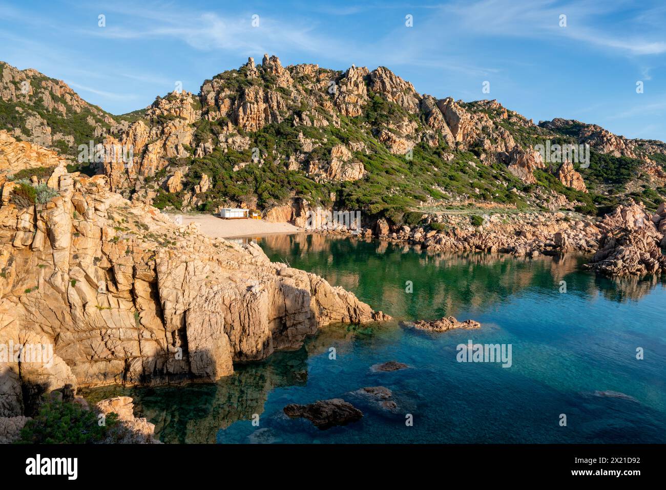 Li Cossi beach in Costa Paradiso of Sardinia, in Italy Stock Photo - Alamy