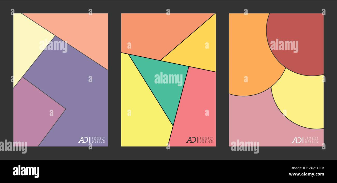 Geometric composition. Template for abstract posters, covers, and ...