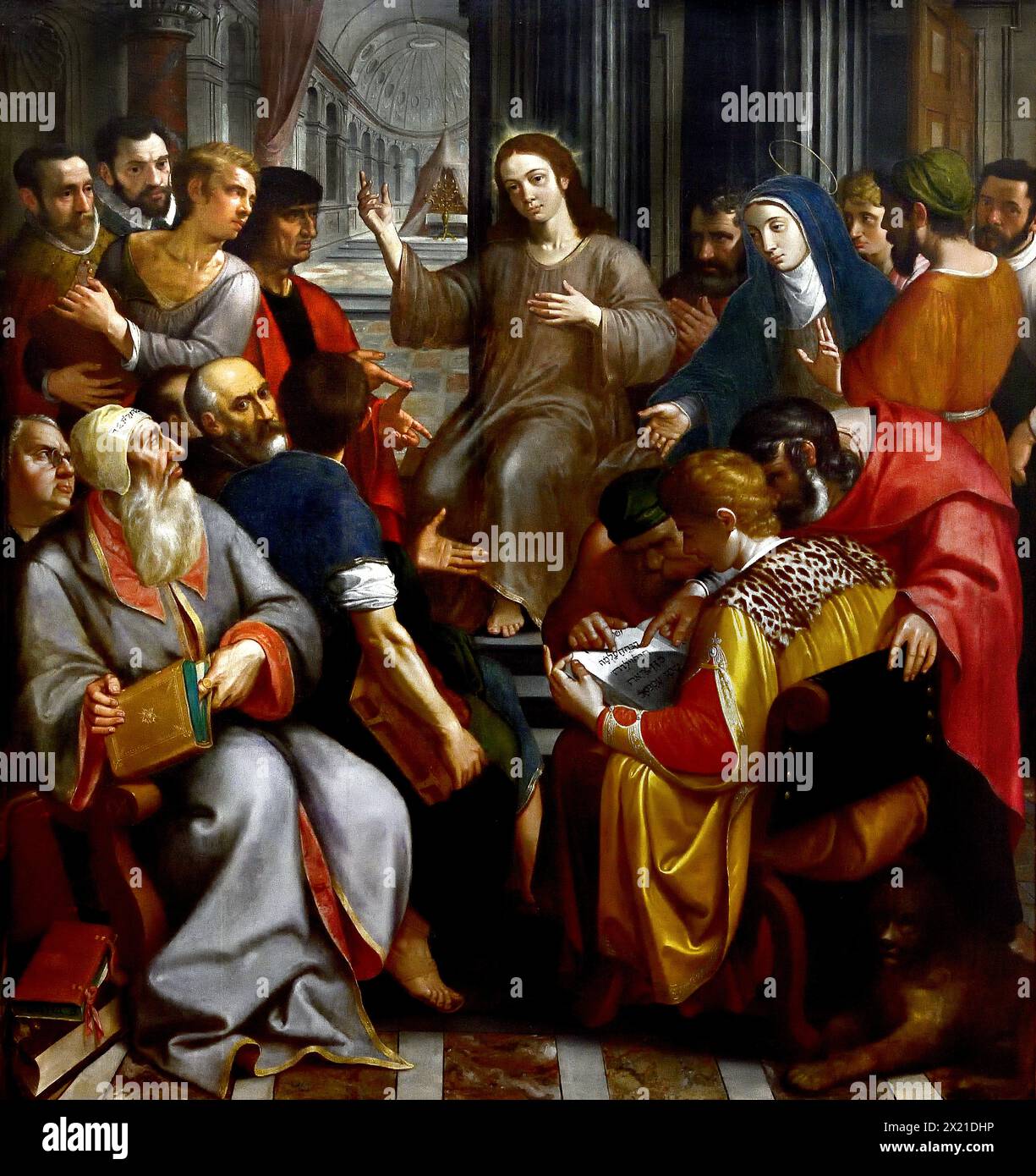 Christ among scribes frans francken hi-res stock photography and images ...