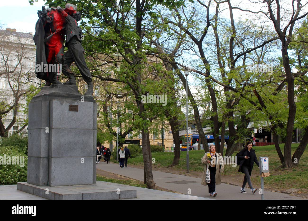 Statue Brotherhood by Sculptor Karel Pokorny, basis for monuments of ...