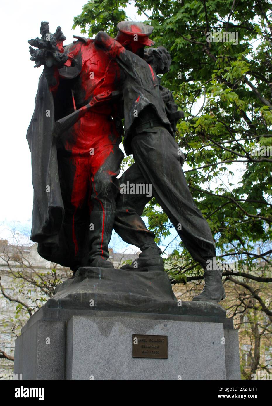 Statue Brotherhood by Sculptor Karel Pokorny, basis for monuments of ...