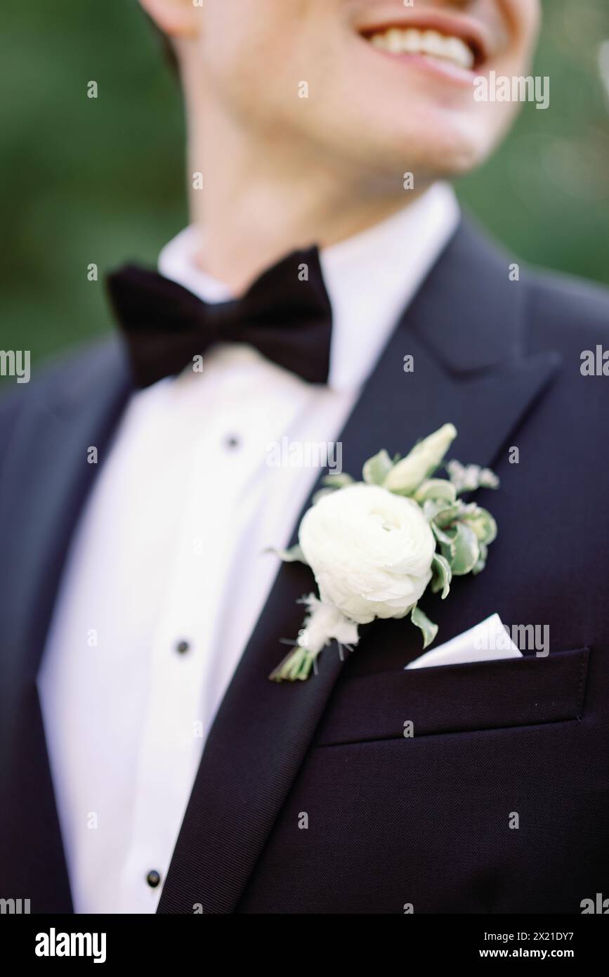 Close up handsome groom hi-res stock photography and images - Alamy