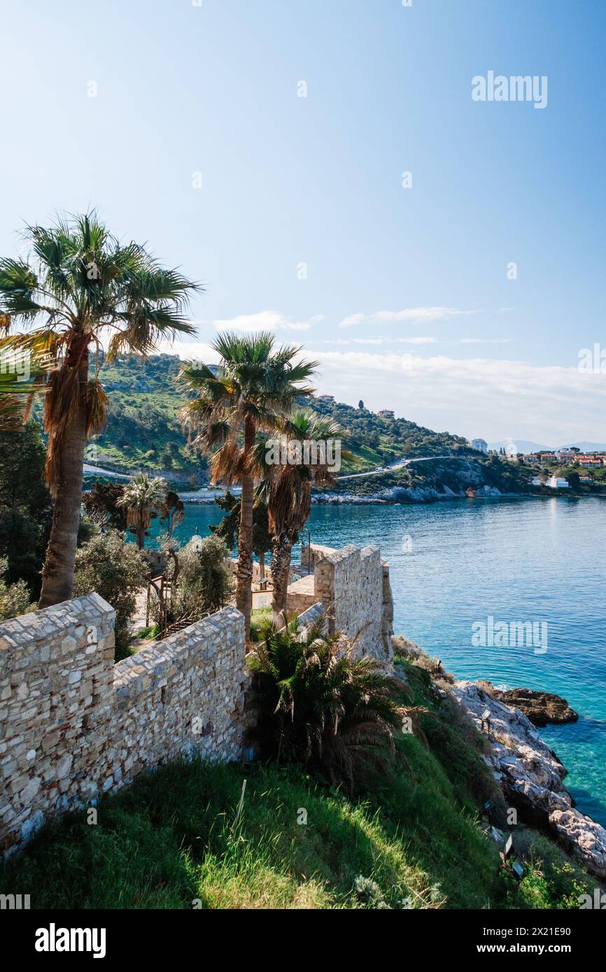 The Calm Sparkling Ocean view from Kusadasi, Turkey Stock Photo - Alamy