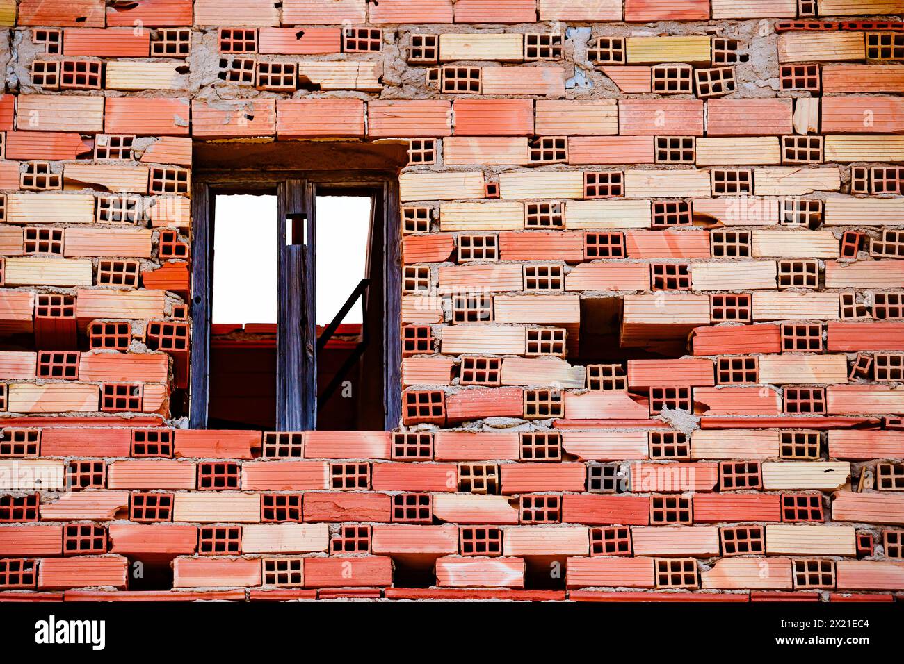 Window to the sky between bricks Stock Photo - Alamy