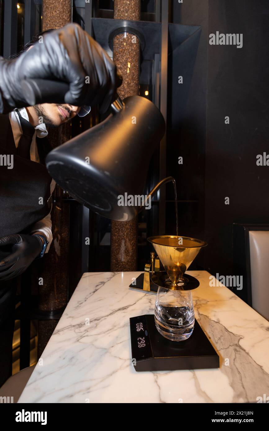 SHOT London, in Mayfair offers a list of single-origin coffee brews ...