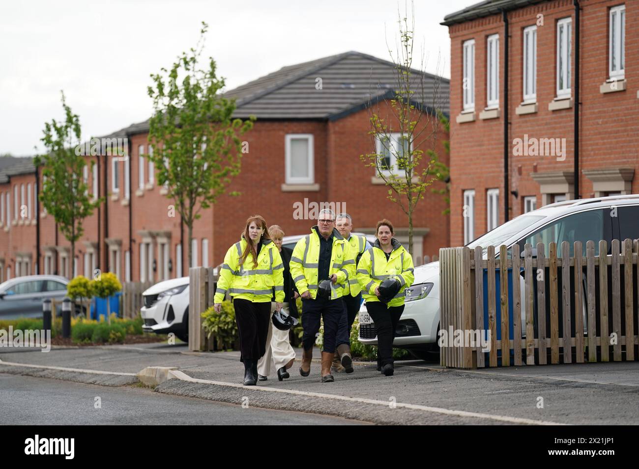 Labour leader Sir Keir Starmer with deputy leader Angela Rayner (left ...