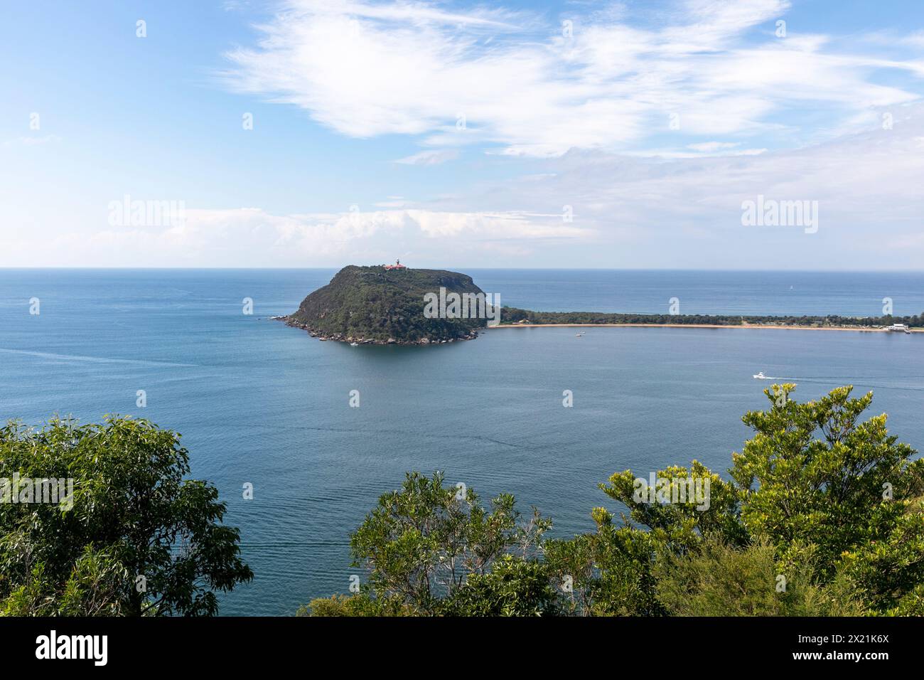 Barrenjoey headland, part of Ku-ring gai chase national park with ...
