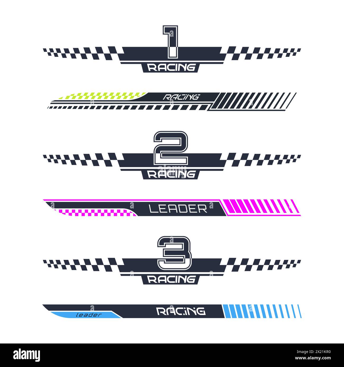 Racing. A sample of the design of the team of racers, fans. A template ...