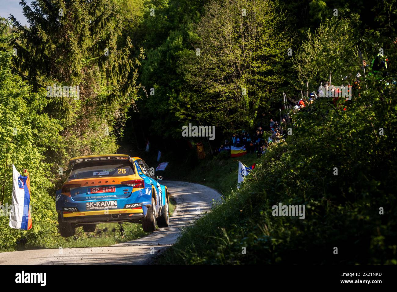 26 JOONA Lauri, HUSSI Janni, Skoda Fabia RS Rally2, action during the ...
