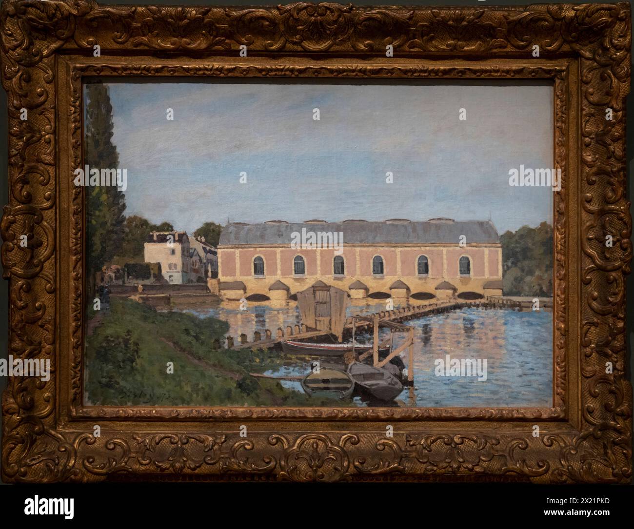 Paris, France - 04 12 2024: Orsay Museum. The Marly Machine, Bougival ...