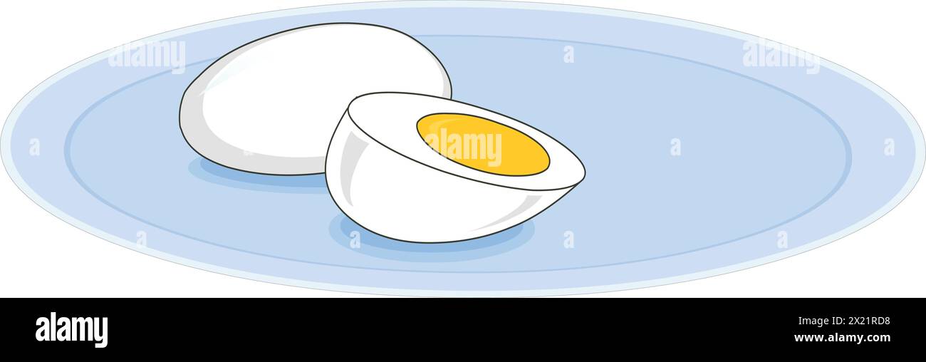 Boiled Eggs Clipart Stock Vector Images Alamy