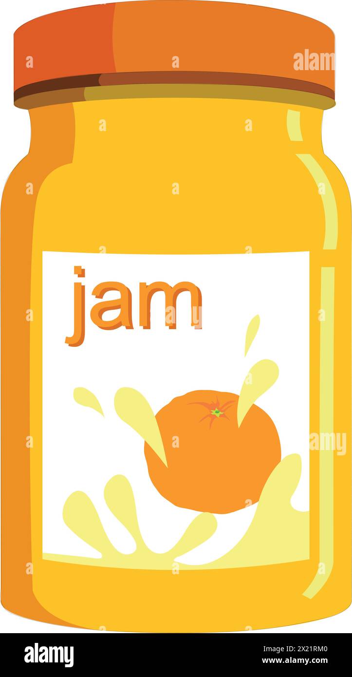 Bottle of jam vector illustration Stock Vector Image & Art - Alamy