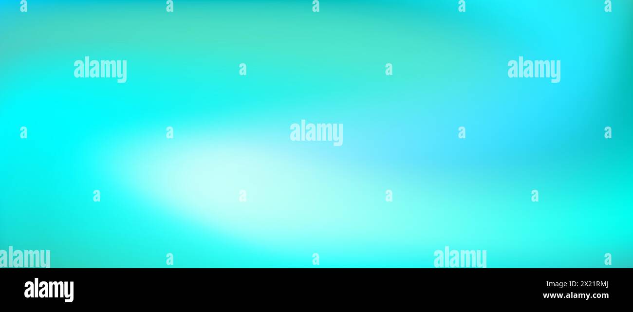 Bright teal gradient background. Vibrant fluid turquoise color backdrop ...