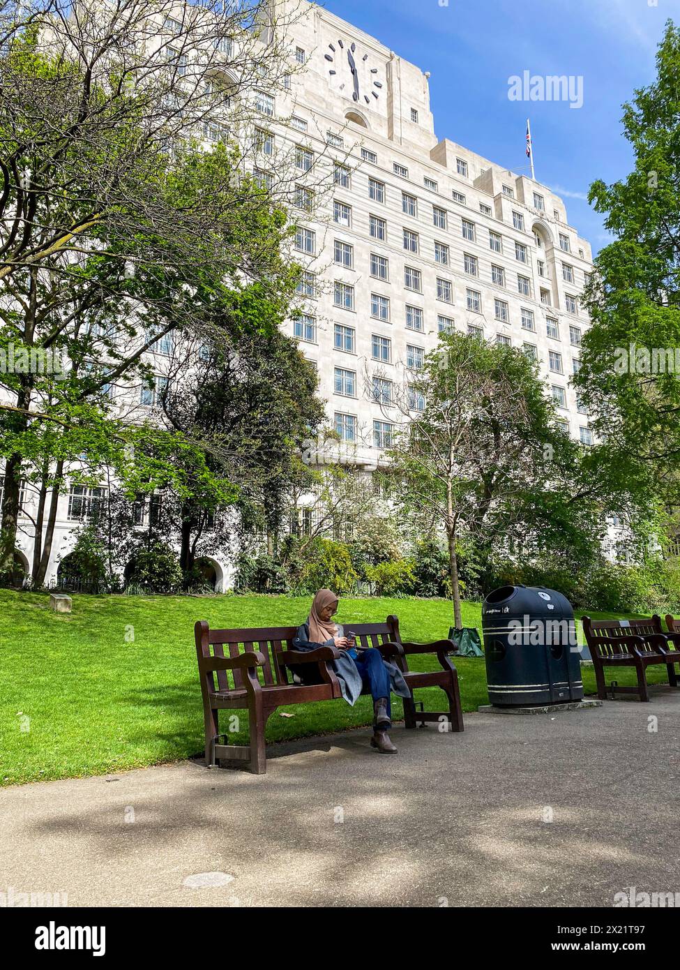 The Cyndit memorial seen at the Victoria Embankment Gardens, Whitehall ...