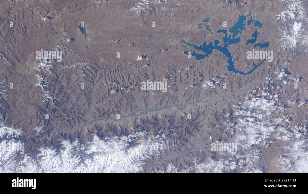 Beijing, China. 19th Apr, 2024. This undated photo taken by Shenzhou-17 ...