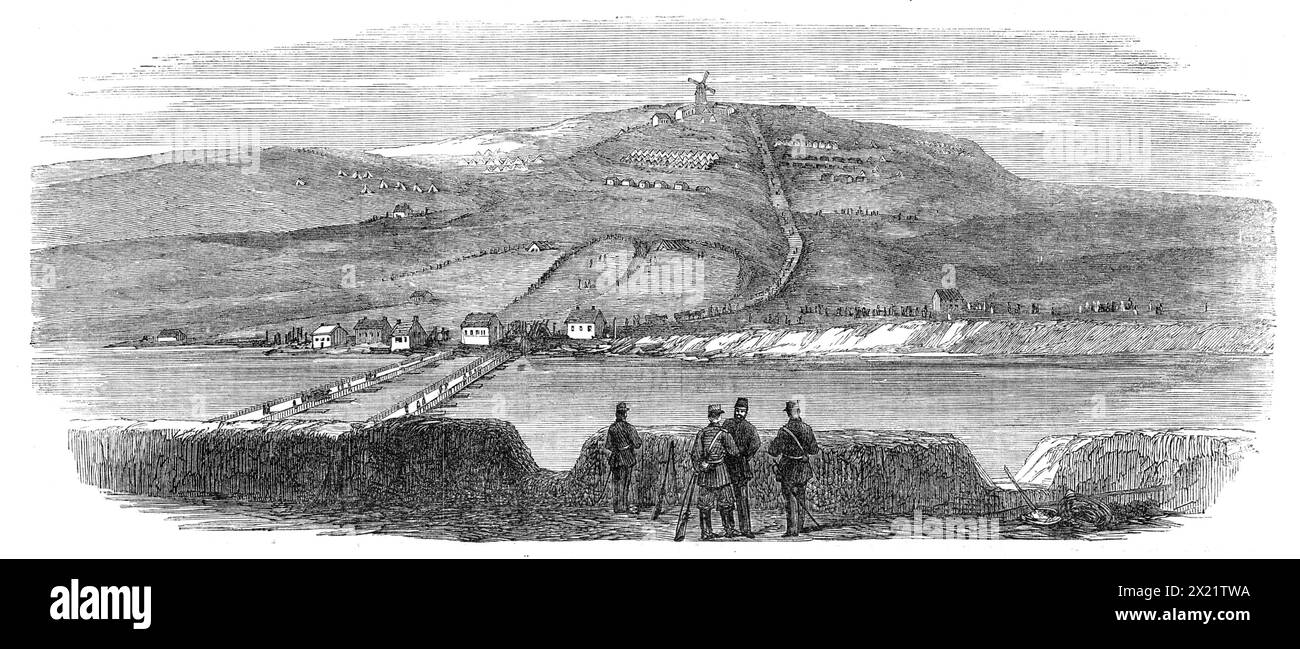 The War in Denmark from a sketch by our special artist: rear view of ...