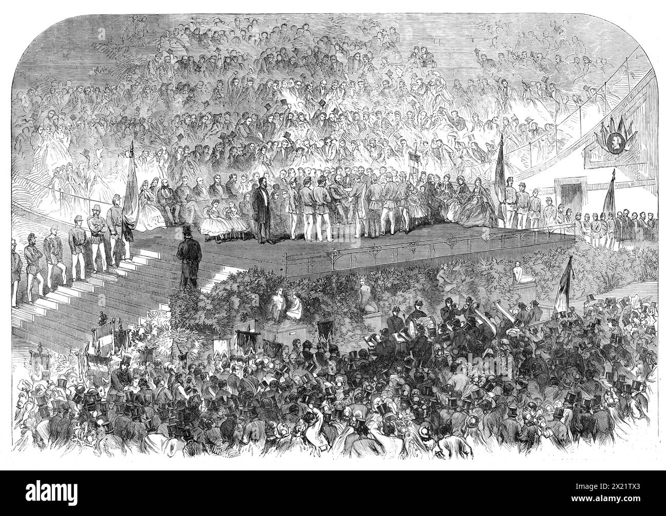 Garibaldi in England: Garibaldi receiving addresses at the Crystal ...