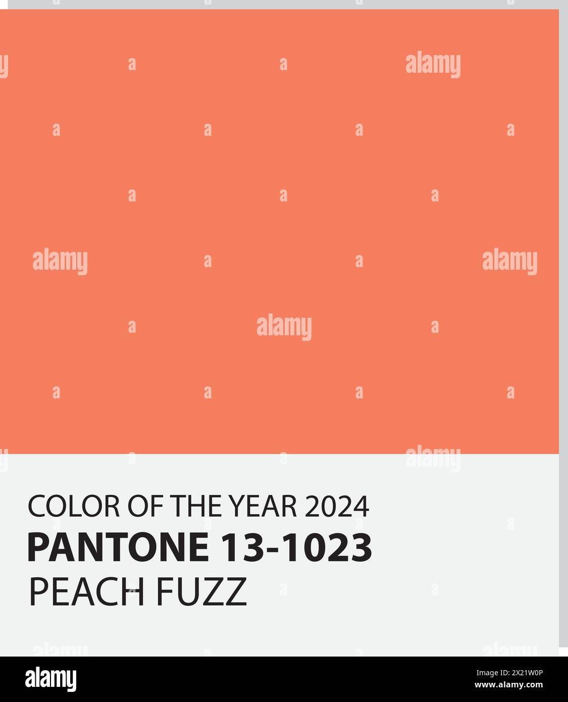Trending Color of the Year 2024. Vector illustration Stock Vector Image ...