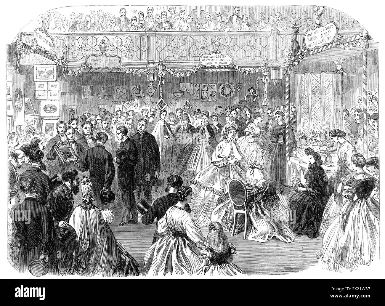 Bazaar at St. James's Hall in aid of the French Protestant schools in ...
