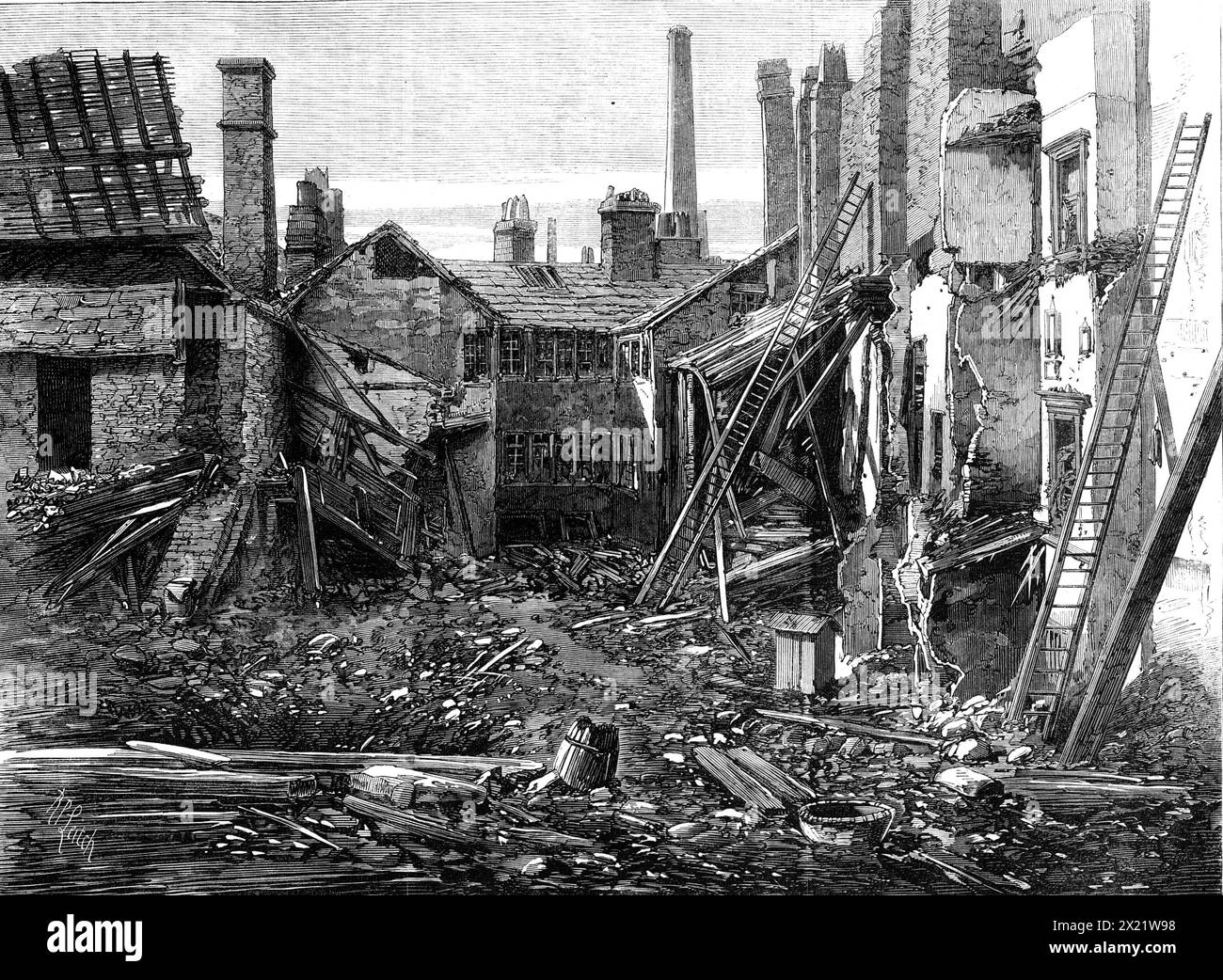 The fatal explosion at a percussion-cap manufactory in Graham-Street ...