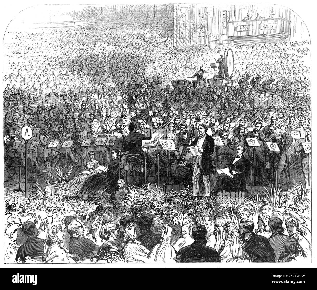 Audience from inside an orchestra Black and White Stock Photos & Images ...