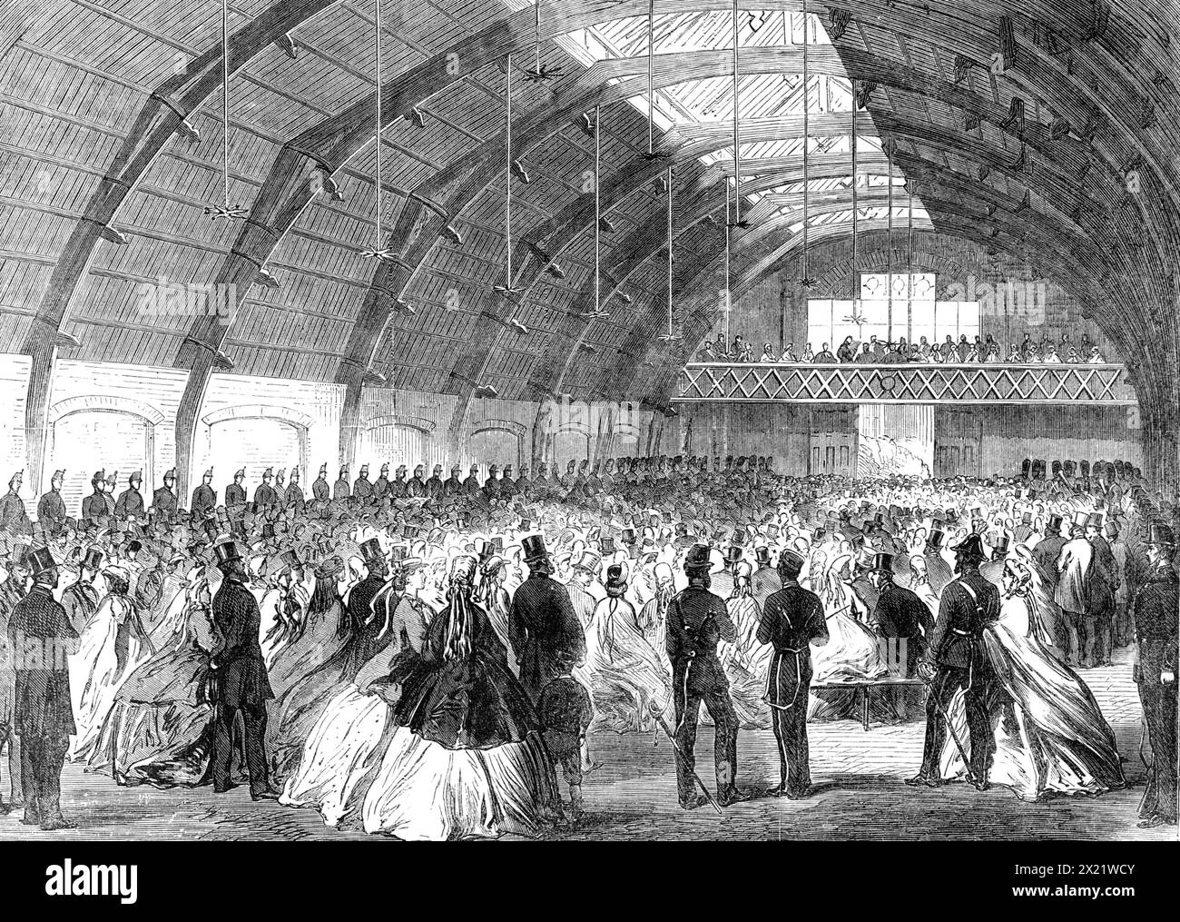 Opening of the new head-quarters of the 1st Surrey Rifle Volunteers, at ...