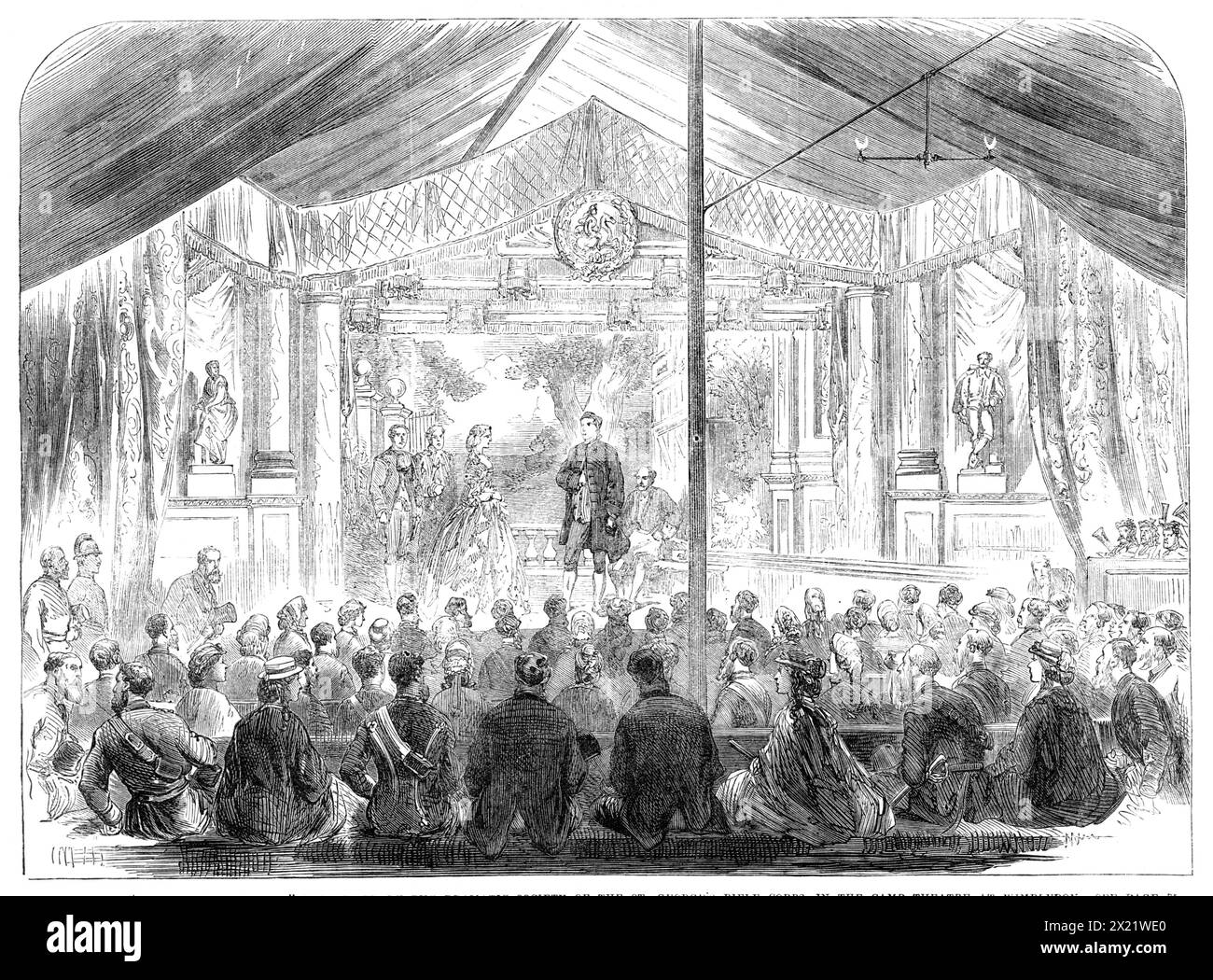 Scene from "A Wonderful Woman," performed by the Dramatic Society of St ...