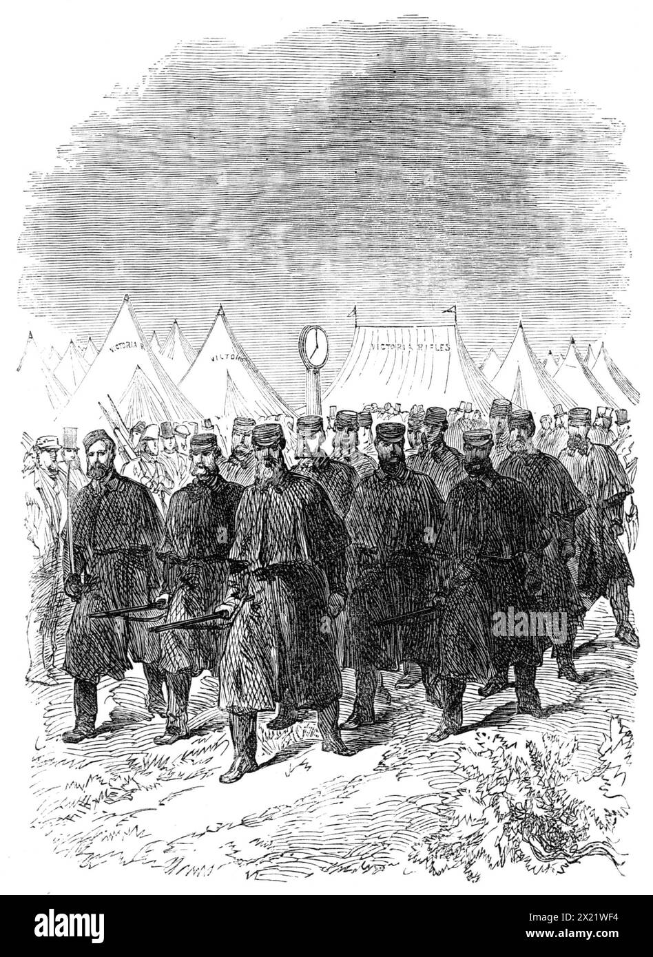 The National Rifle Association prize meeting at Wimbledon: the picket ...