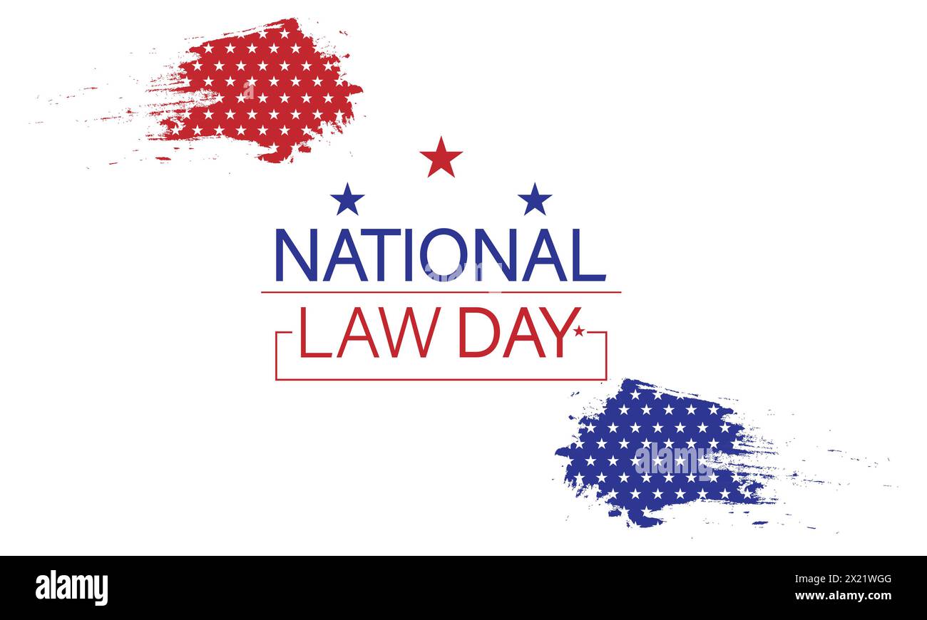 Text and Flag A Stunning Design for National Law Day Stock Vector Image ...