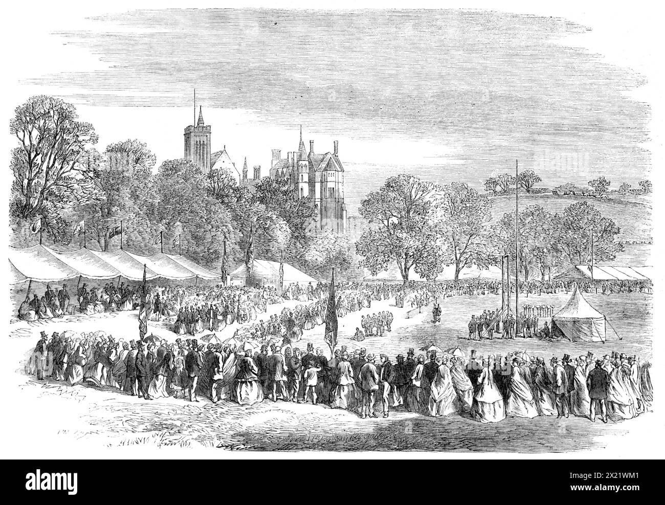 Floral, Musical, and Athletic Festival at Springfield Park, Lancaster ...