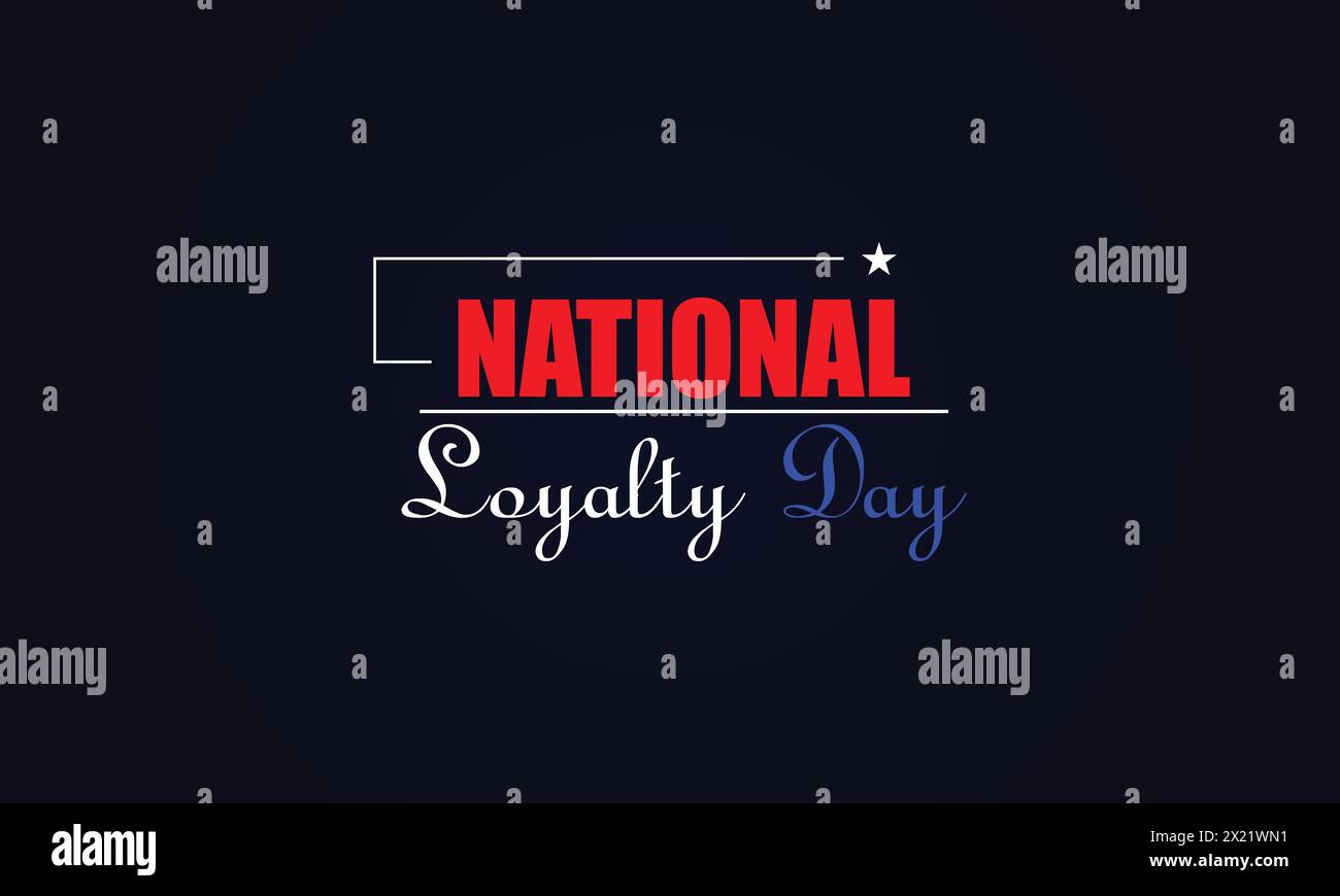 Celebrate Loyalty Day with Patriotic Text and Flag Design Stock Vector ...