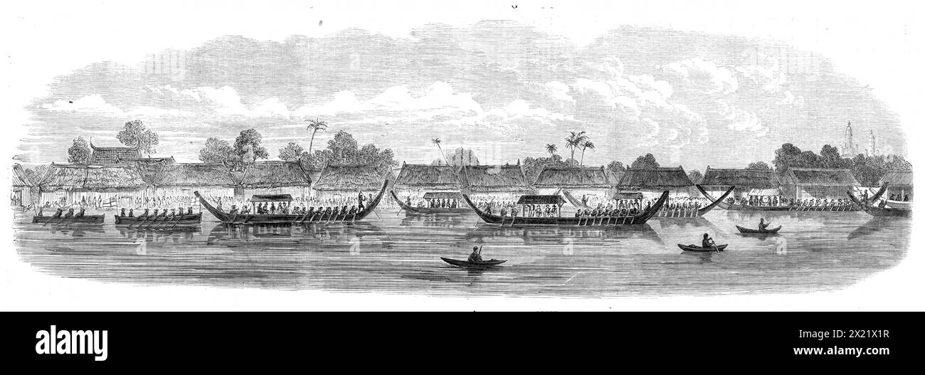 Admiral King's visit to the King of Siam at Bangkok: procession of ...