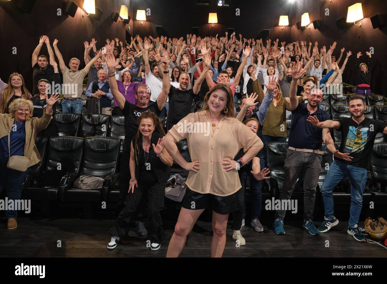 Michela Giraud all'anteprima del suo film Flaminia, al cinema Victoria ...