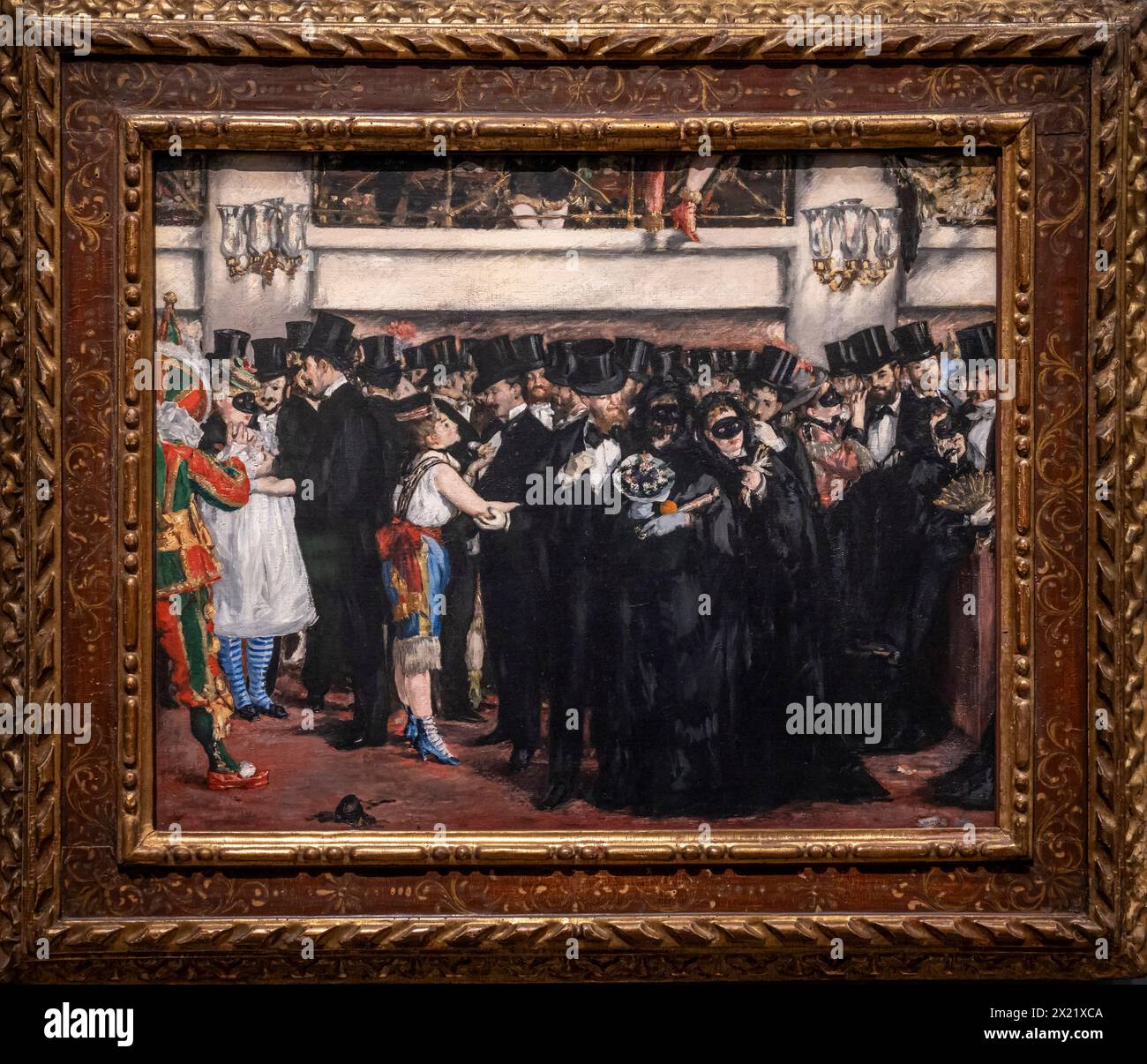 Paris, France - 04 12 2024: Orsay Museum. The Opera Ball painted by ...