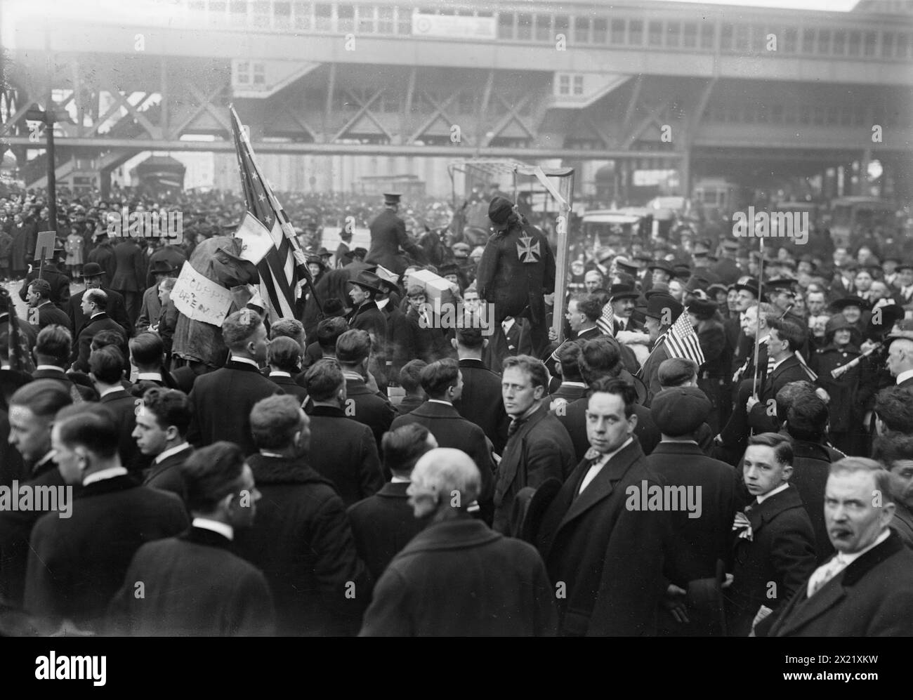 Peace Hurrah, 11 Nov 1918 (date created or published later). Parade and ...