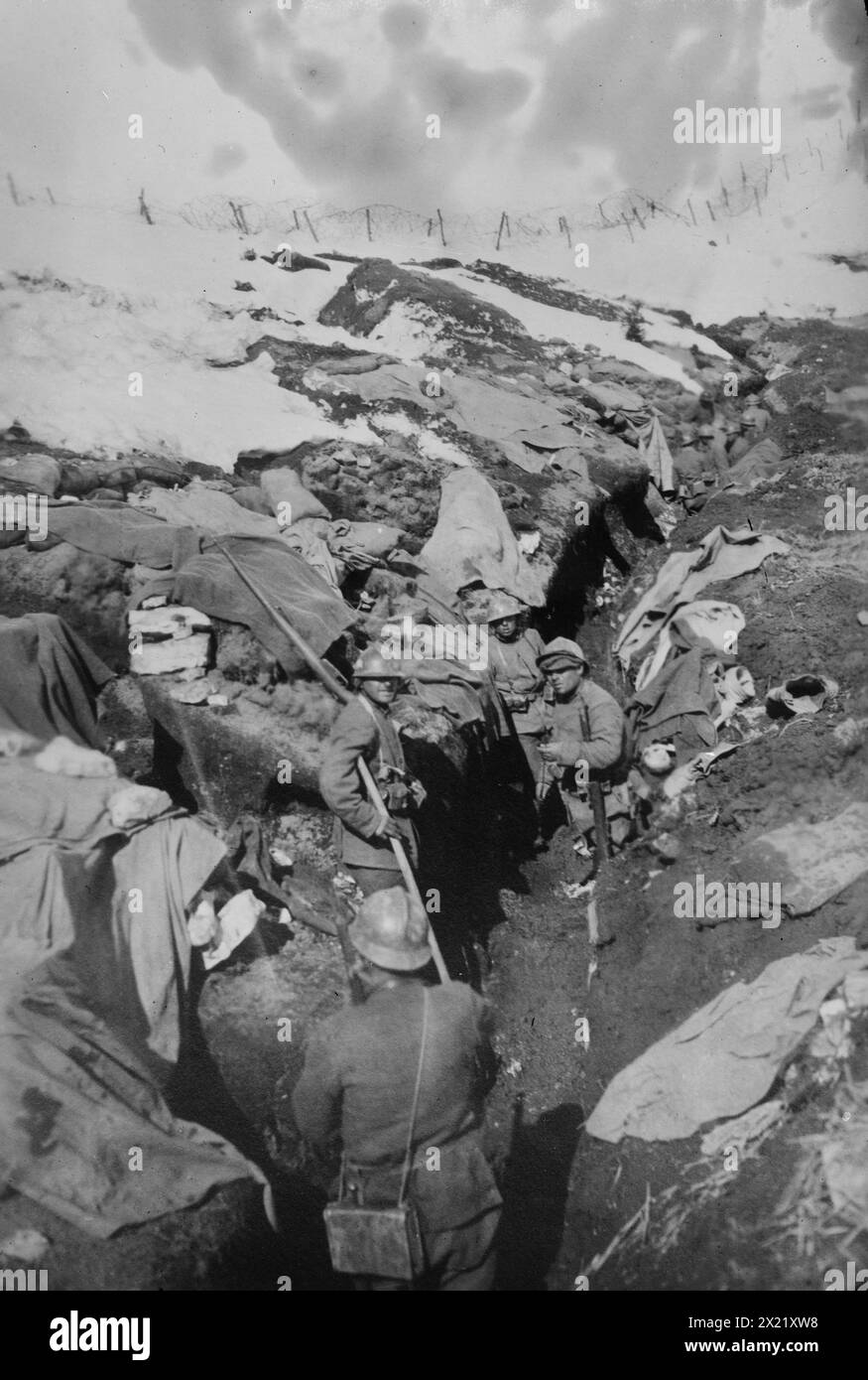 Italy, 1st line trenches, 7July 1918 (date created or published later ...