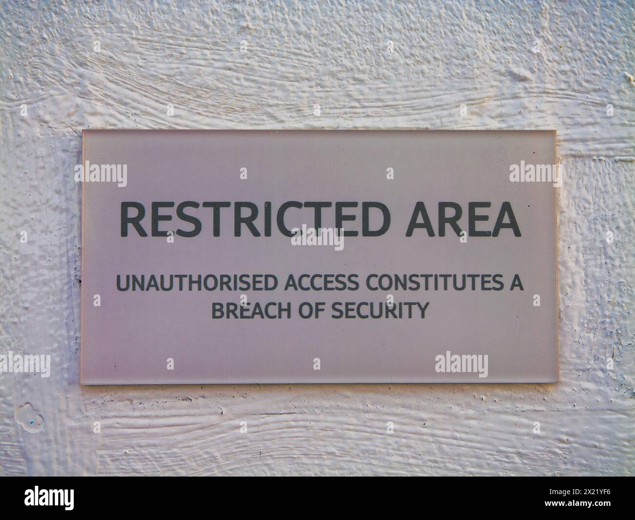 Crew only sign hi-res stock photography and images - Alamy