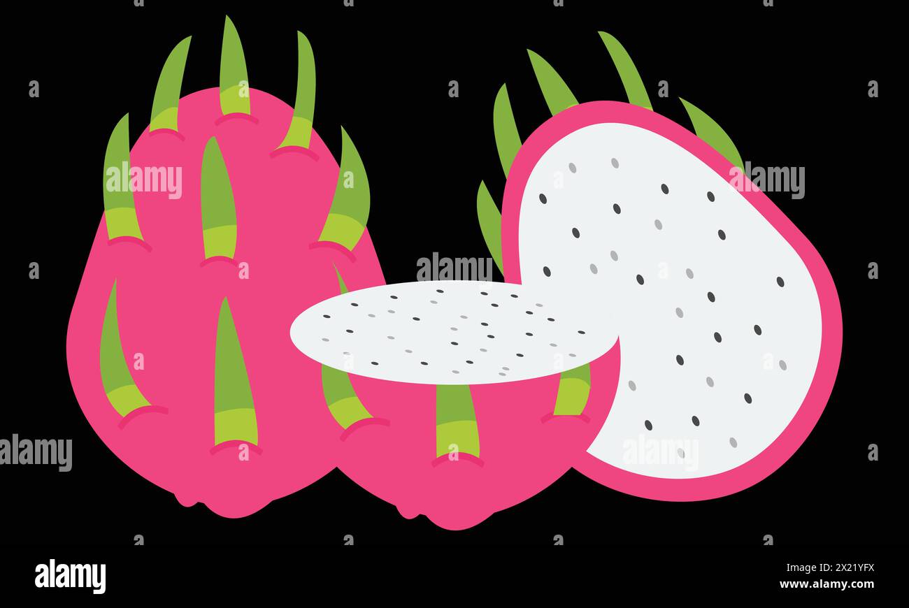 Dragon Fruit Vector Design And Illustration Stock Vector Image & Art ...