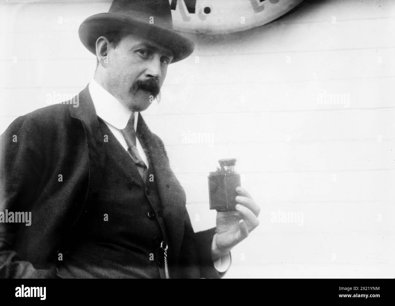 German Scientist with detective camera, between c1910 and c1915 Stock ...